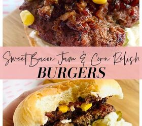 Sweet Bacon Jam & Corn Relish Burgers | Foodtalk