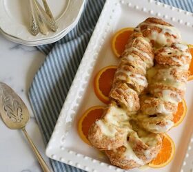 Easy Orange Breakfast Pull Apart Loaf With Cream Cheese-Orange Glaze ...