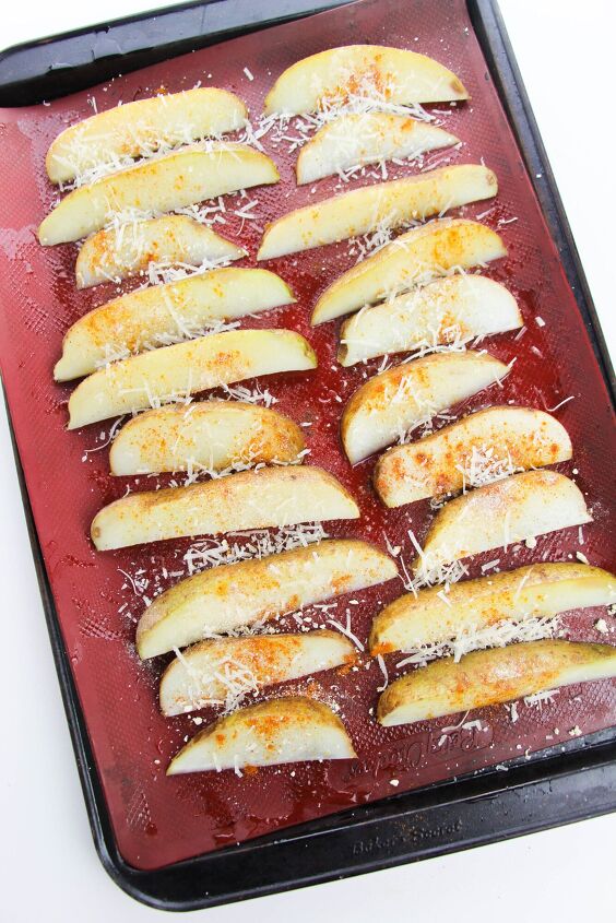 Baked Garlic Parmesan Potato Wedges Recipe Foodtalk