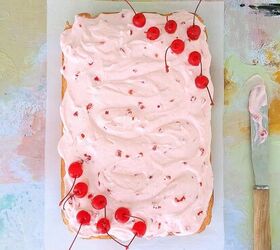 Cherry Chip Cake With Cherry Frosting | Foodtalk