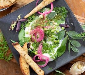 Fresh Vegetable Dip With Homemade Labneh and Duqqa (Dukkah) Flatbread ...