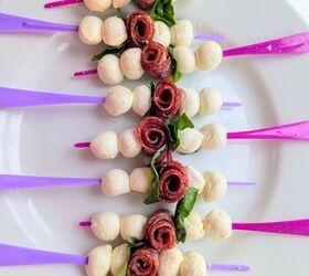Bocconcini & Salami Rose Skewers | Foodtalk