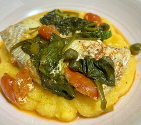 Wild Haddock Fillets in a Soupy Sauce With Creamy Polenta | Foodtalk