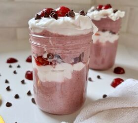Cherry Chip Blended Chia Pudding Parfaits | Foodtalk