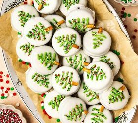 Easy No-Bake White Chocolate Covered Oreos (5-Ingredient Christmas Tre | Foodtalk