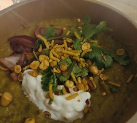Red Lentil Dhal With Coconut Milk, Pickled Red Onion & Bombay Mix ...